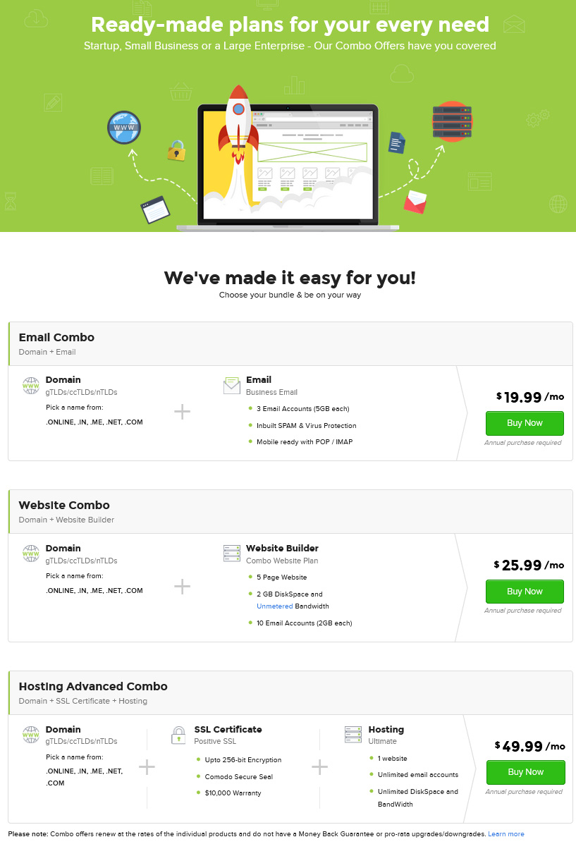Website Combo Plans - Albuquerque Web Design - Daedalus Teks